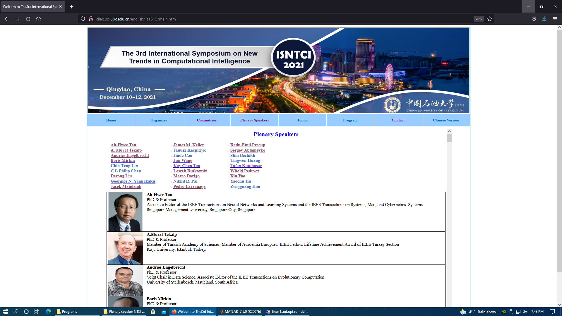 Homepage of Radu-Emil Precup