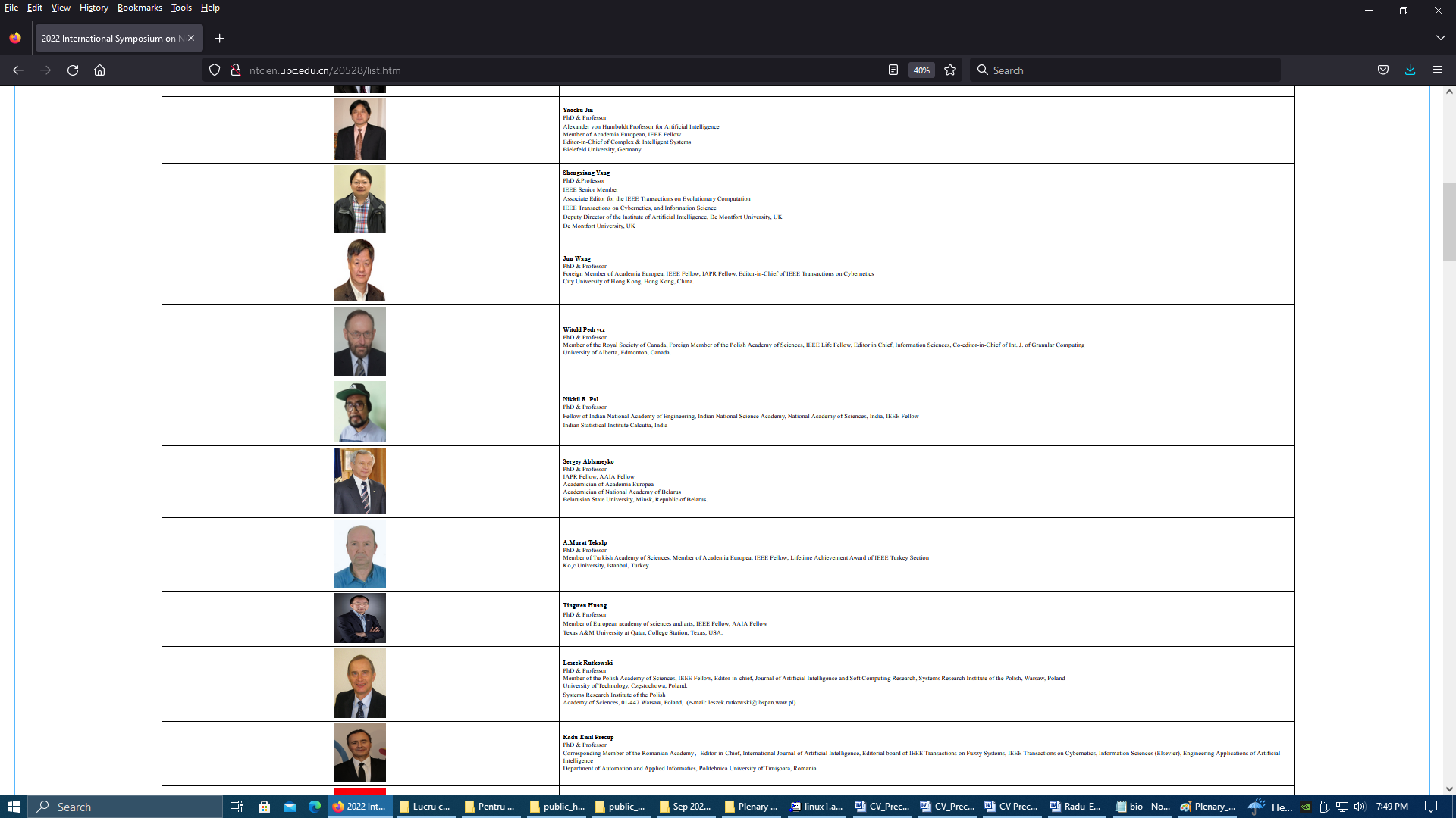 Homepage of Radu-Emil Precup